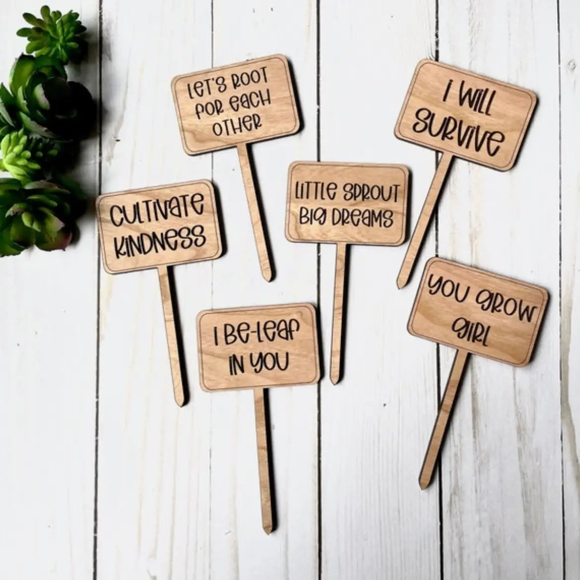 Motivational Plant Signs – The Pearl of Door County