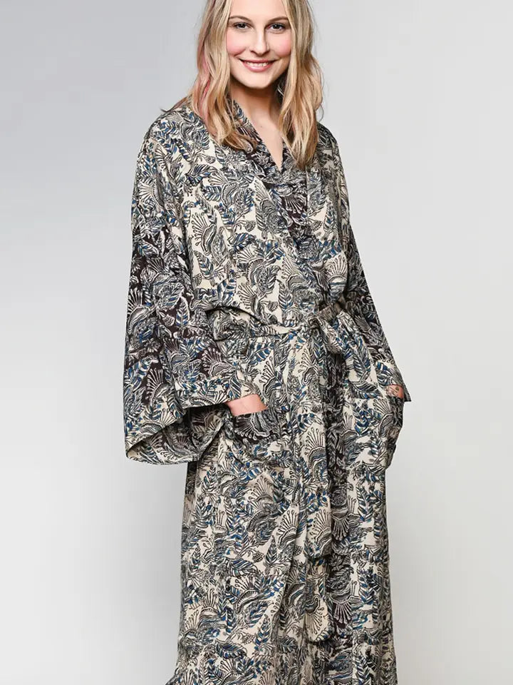 Kalamkari Kimono Robes – The Pearl of Door County