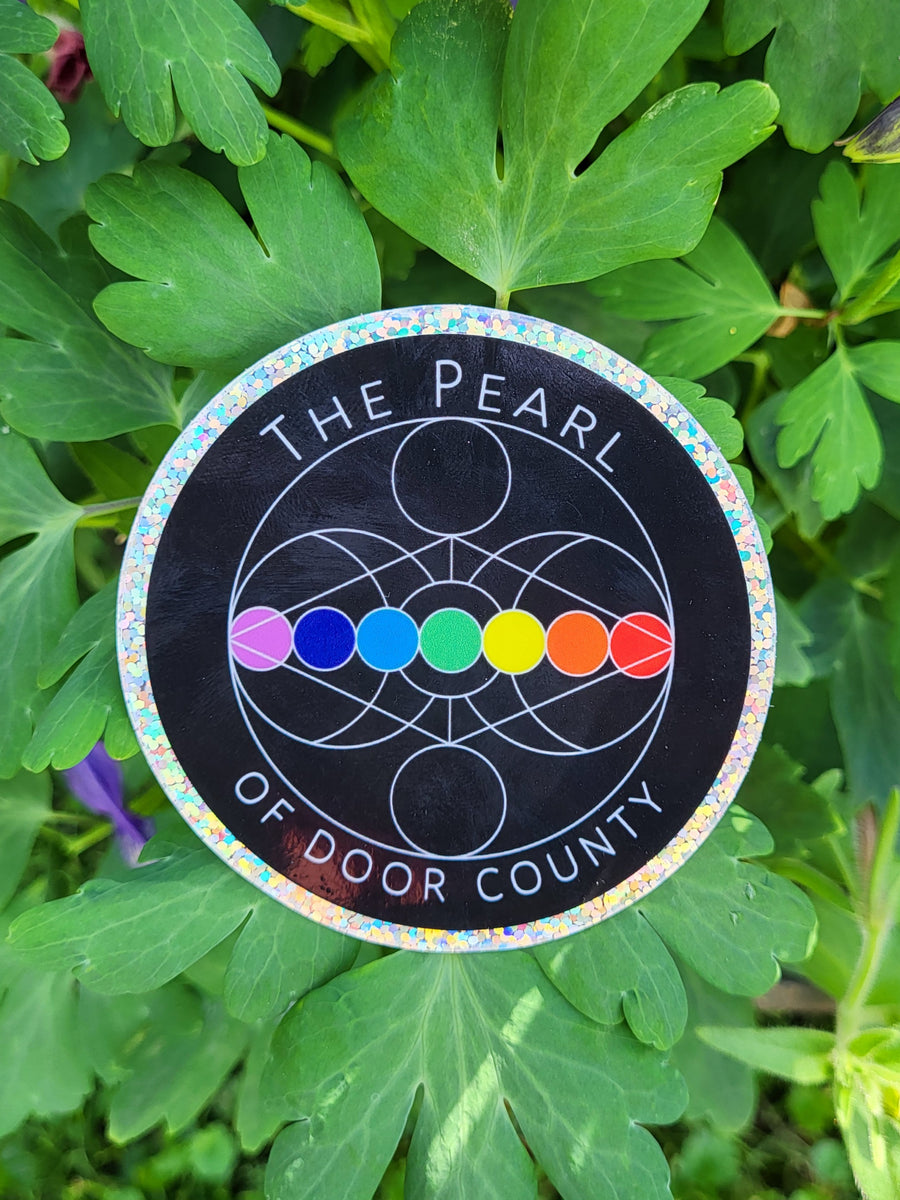 Holographic Pearl Logo Sticker – The Pearl of Door County