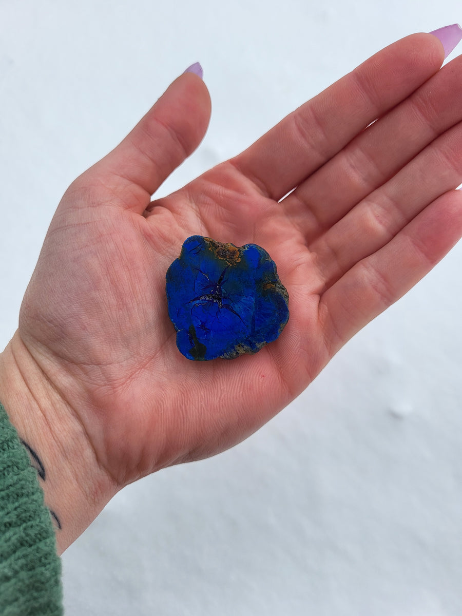 Half-Polished Azurite Geodes – The Pearl of Door County