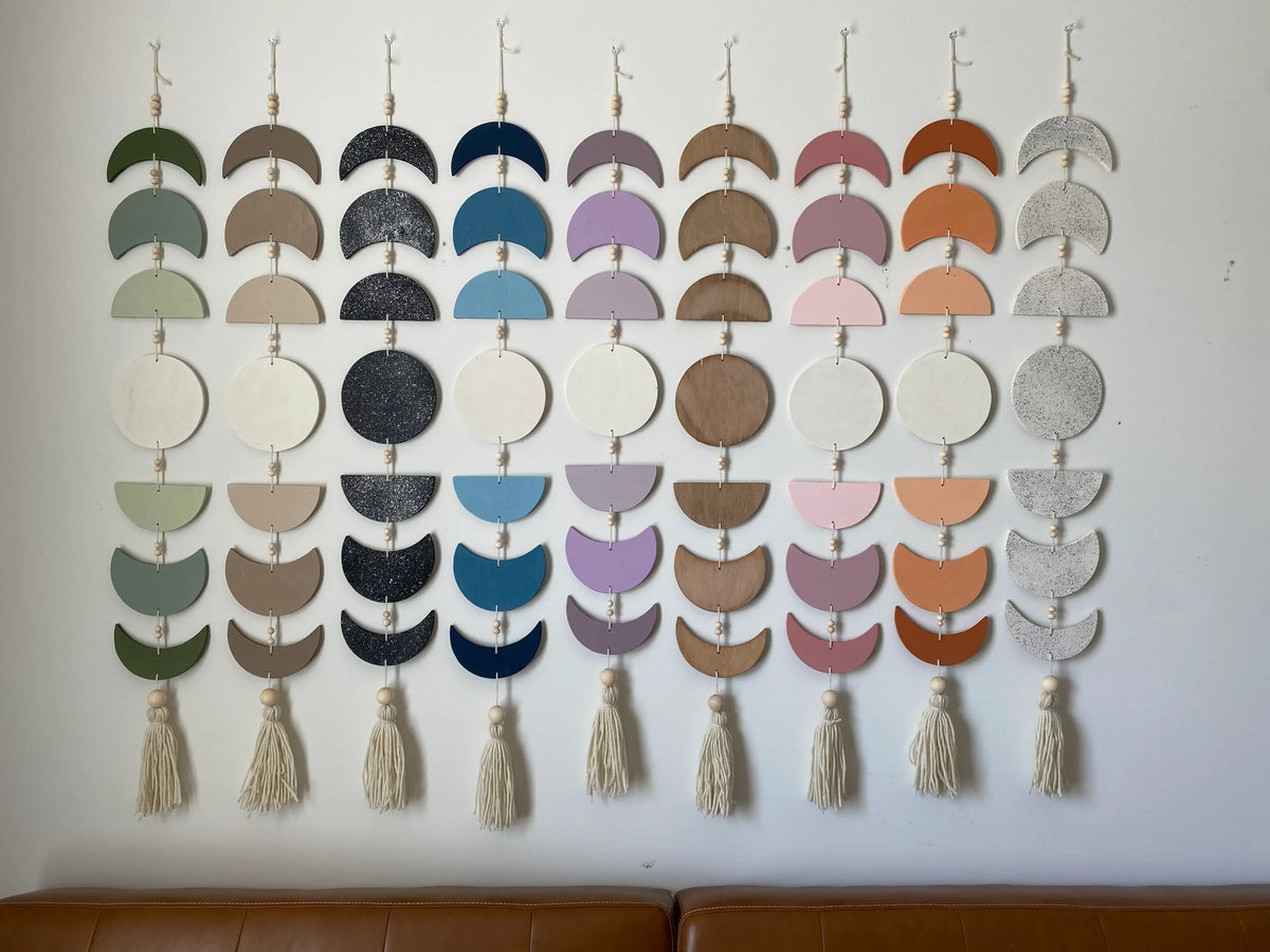 Large Wooden Moon Phase Wall Decor – The Pearl of Door County